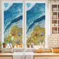 Coastal Ocean Starfish Shell Conch Window Privacy Film, Rainbow Film ...