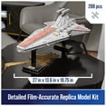 4D Build Star Wars Deluxe Venator-Class Star Destroyer Model Kit Toy ...