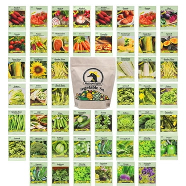 Set of (43) Current Year Assorted Vegetable & Herb Seeds - Create a ...
