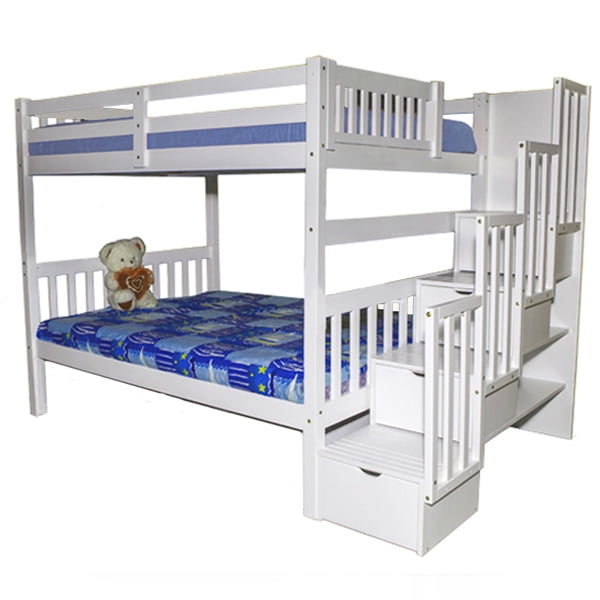 Click here for Scanica Staircase Full Over Full Bunk Bed prices