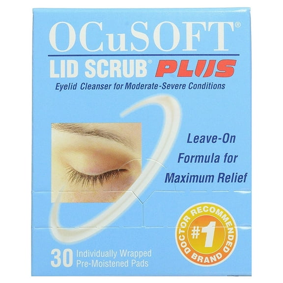 OCuSOFT Lid Scrub Plus, Eyelid Hygiene Pads for Blepharitis, Dry Eye ...