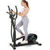 Pooboo Silent Magnetic Elliptical Bike Stationary Exercise Machine for ...