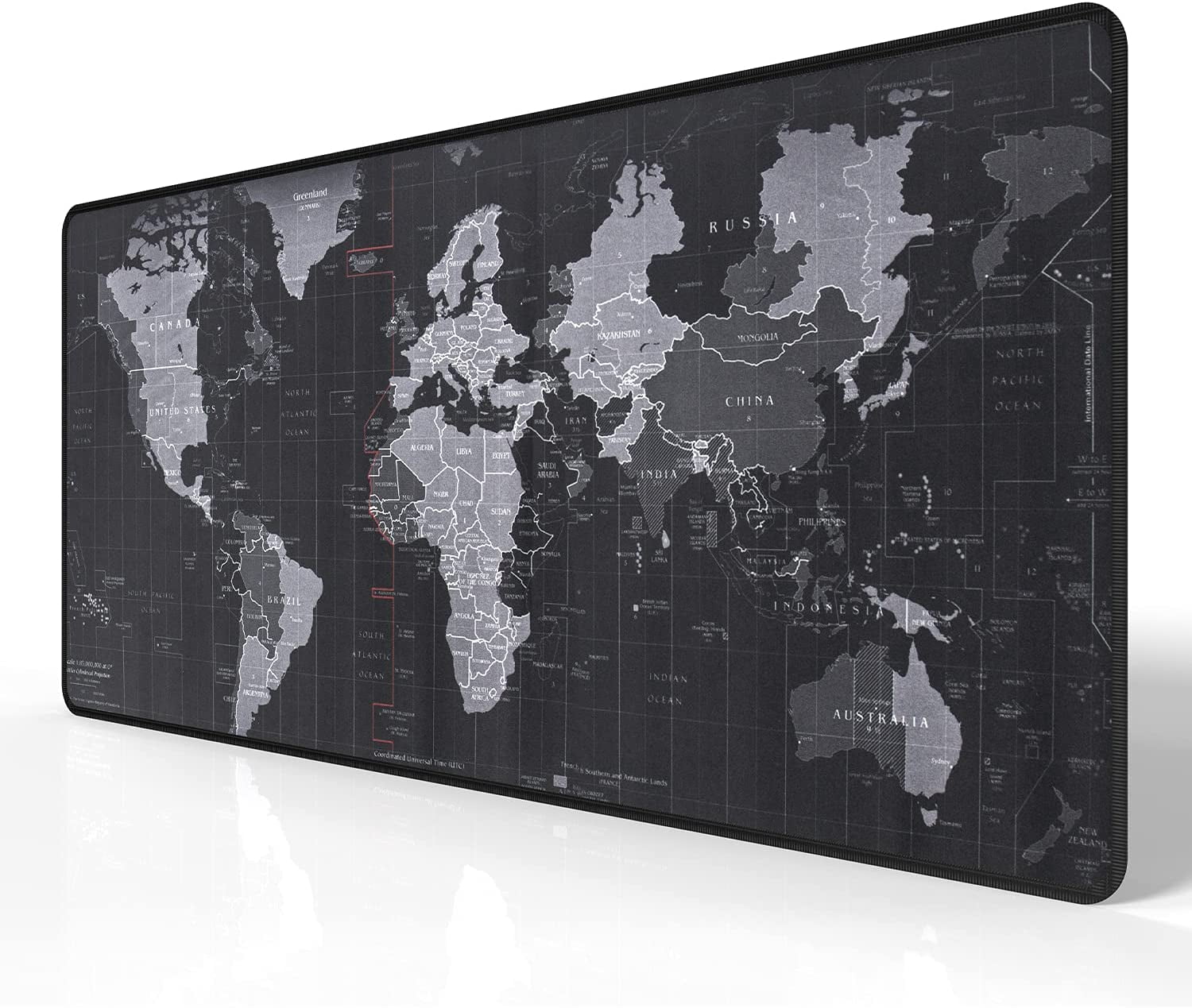 Extended XXL Gaming Mouse Map Pad 35.4X15.74X0.12 Inch,HD World Map ...