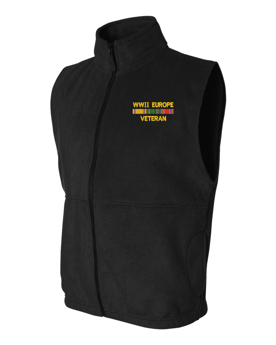 WWII Europe Veteran Sierra Pacific Full-Zip Fleece Vest - Walmart.com