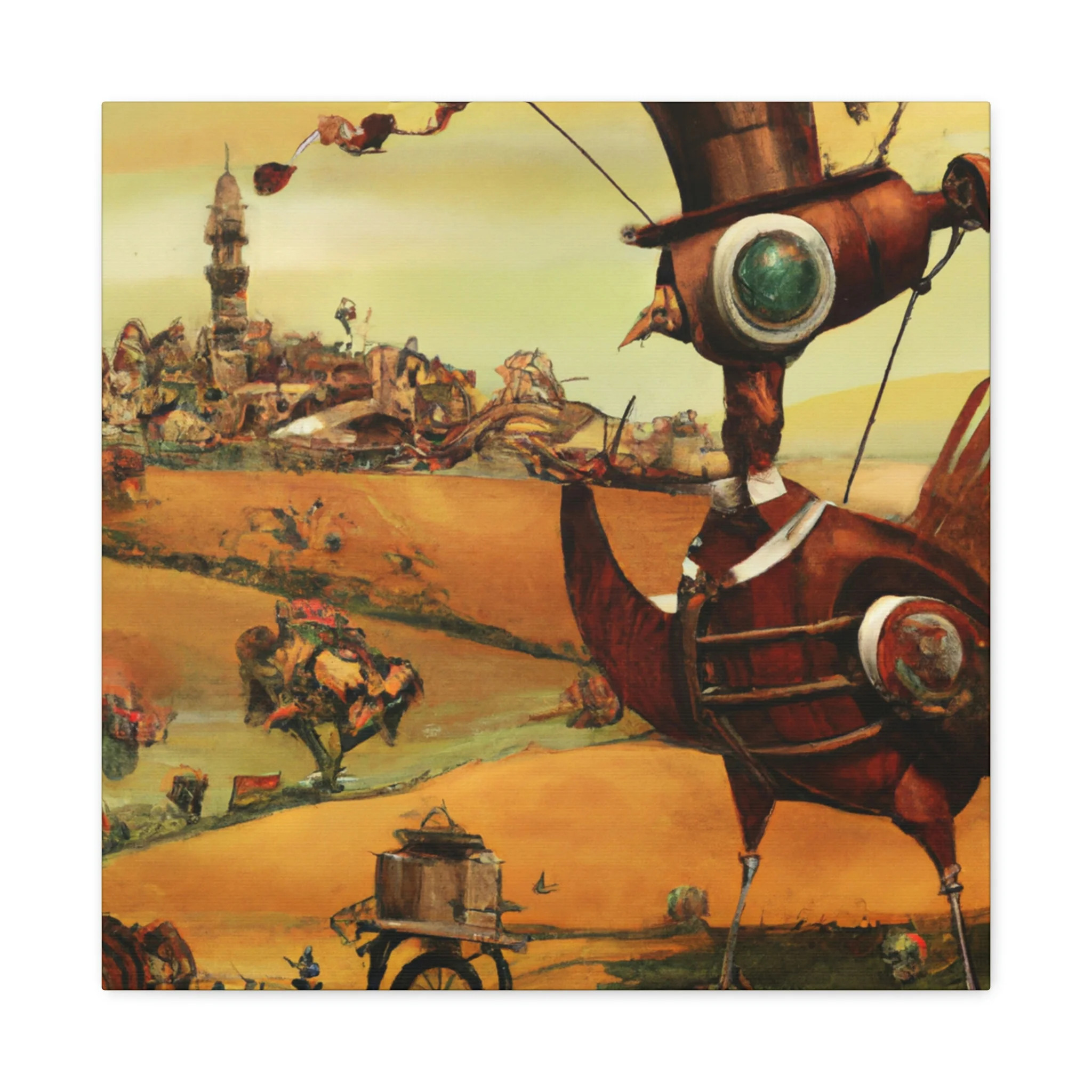 The Iron Clockwork Moon - Canvas - Walmart.com
