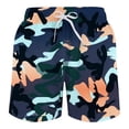 Boys Swim Trunks Children Printed Inner Layer Swim Trunks Drawstring ...