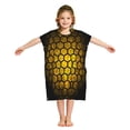 Abstract Honey Comb Geometric Kids Hooded Beach Towel Bath Towel with ...