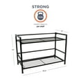 FlipShelf-Folding Metal Shelf-No Assembly-Bookcase-Style (2 shelves, wide) - Walmart.com