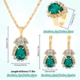 2 Colors Rhinestone Teardrop Leverback Earrings & Pendant Necklaces ...