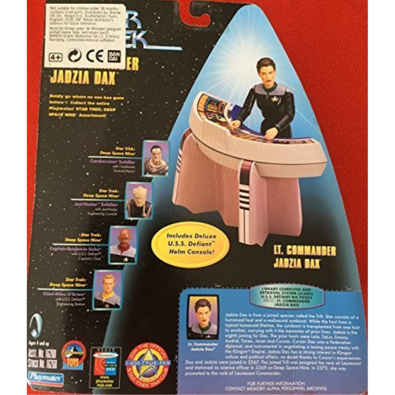 playmates star trek 6 warp factor series 2 lt. commander jadzia dax ...