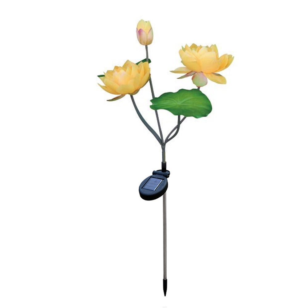 Solar Lotus Flower Lights, Solar Lights Outdoor for Garden, Patio, Yard ...