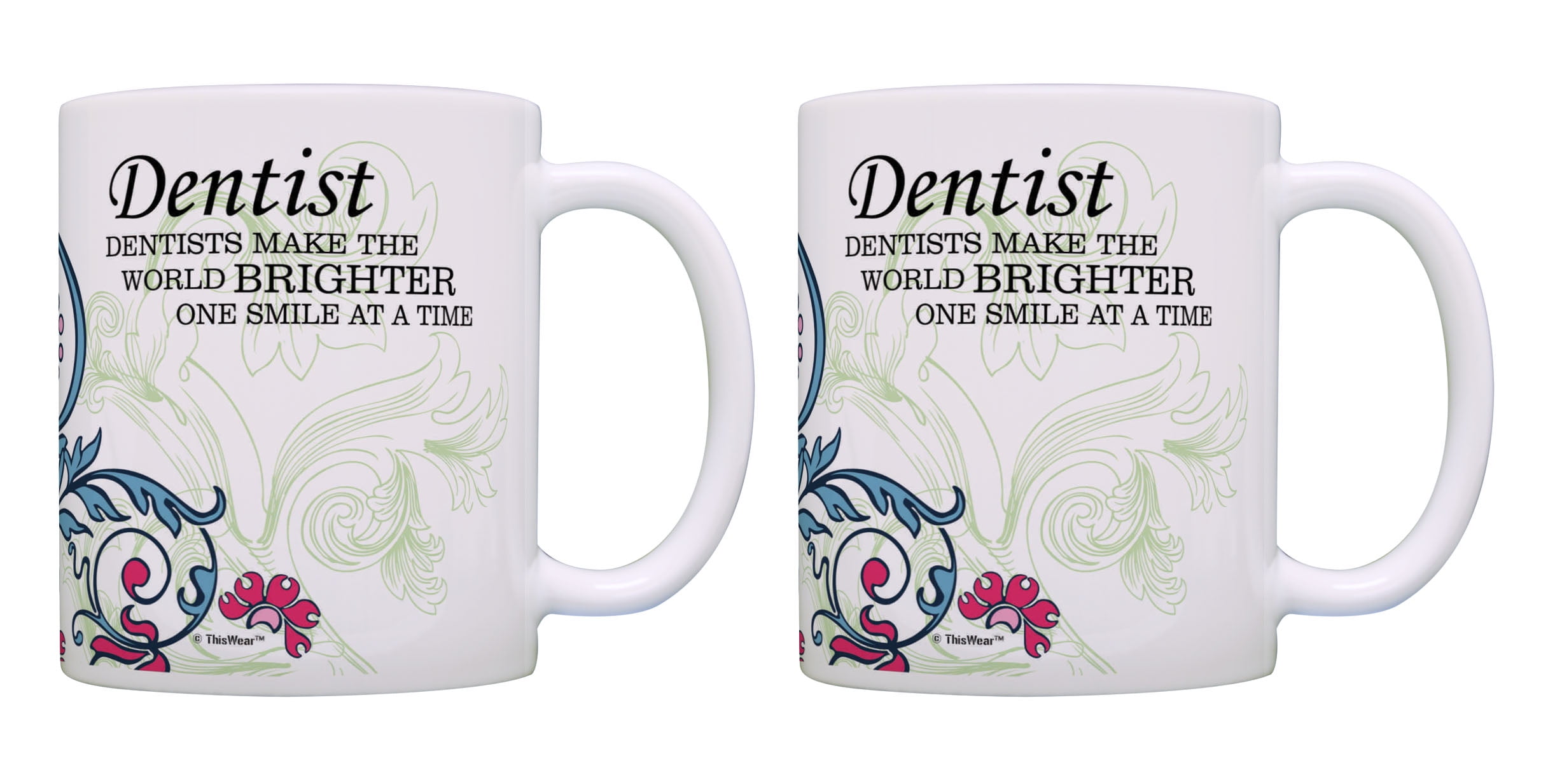 ThisWear Dentist Mug Set Dentists Make the World Brighter Dentistry 11 ...
