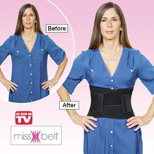As Seen on TV Miss Belt Waistline Body Shaper, L/Xl, Black - Walmart.com