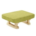 Small Footstool Foot Rest with Wooden Legs, Rectangle Chair Step Stool ...