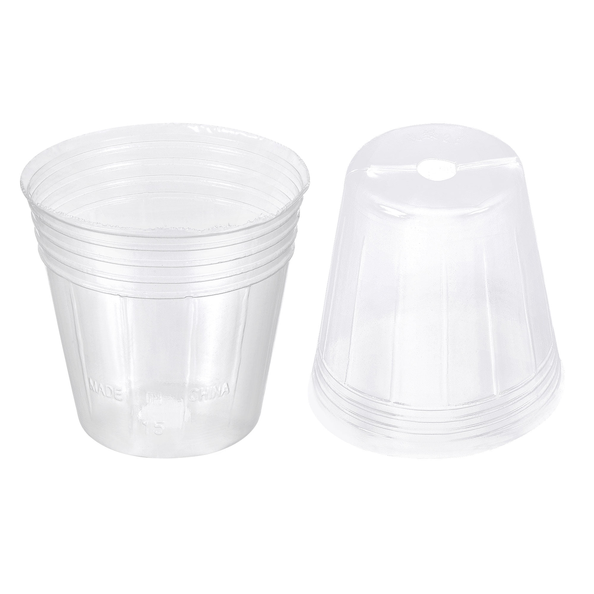 Uxcell 2.5'' Plastic Plant Nursery Pots Flower Starting Container ...