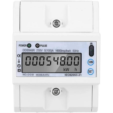 Electric Meter, DDS548R Watt Hour Meter Smart Household Metering ...