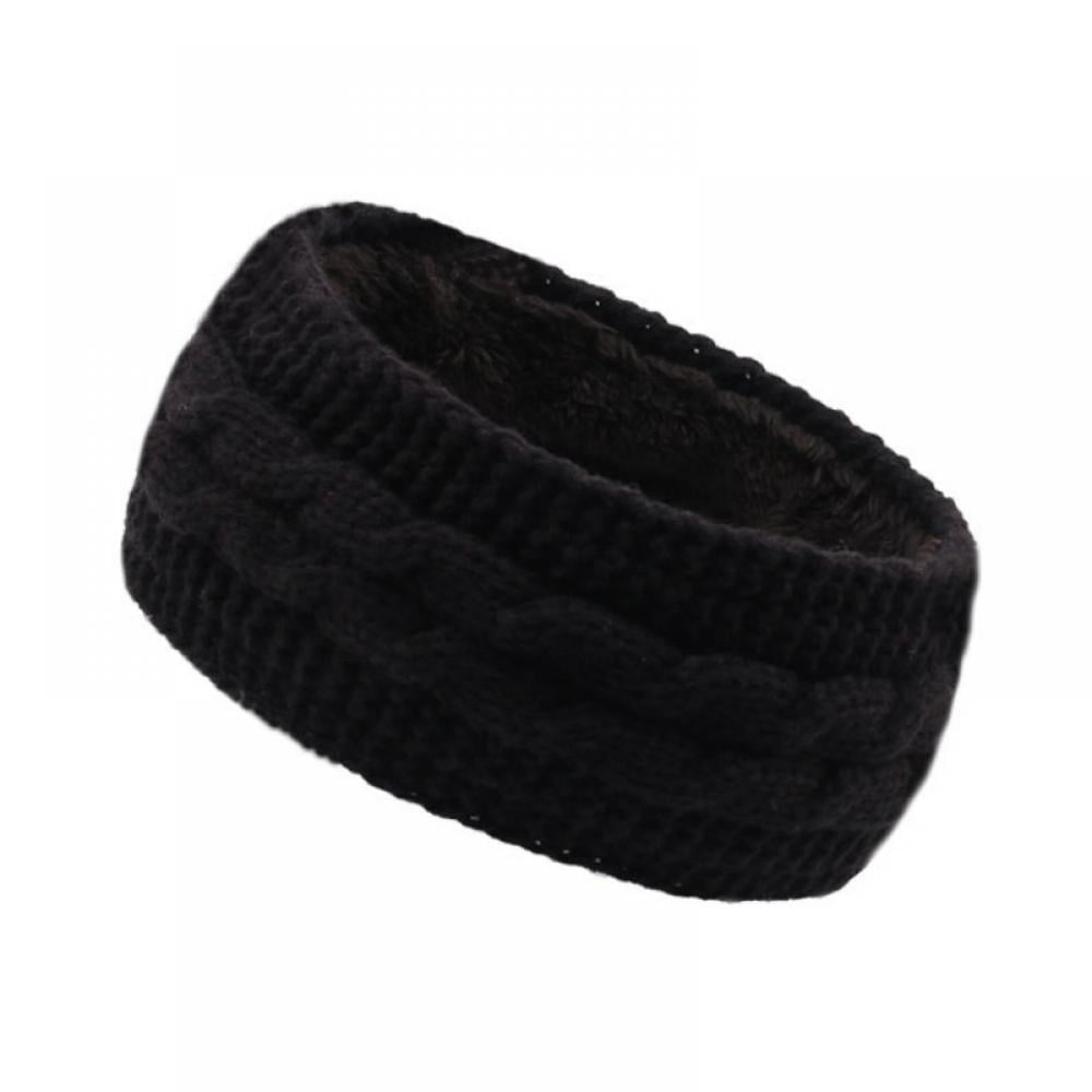 Women Winter Headband Ear Warmer Headbands Autumn Winter Warm Fuzzy ...