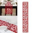 Valentine'S Day Gift 1Pc Valentines Day Table Runner Red Lace Table ...