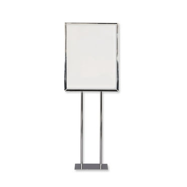 8 in. H x 11 in. W Chrome Metal Sign Holder for Gridwall (Pack of 12 ...
