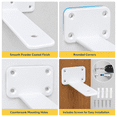 Black Hidden L Shelf Brackets, Mild Steel Floating Shelf Support ...