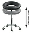 KKTONER Ergonomic Swivel Rolling Stool, Height Adjustable, Office Desk ...