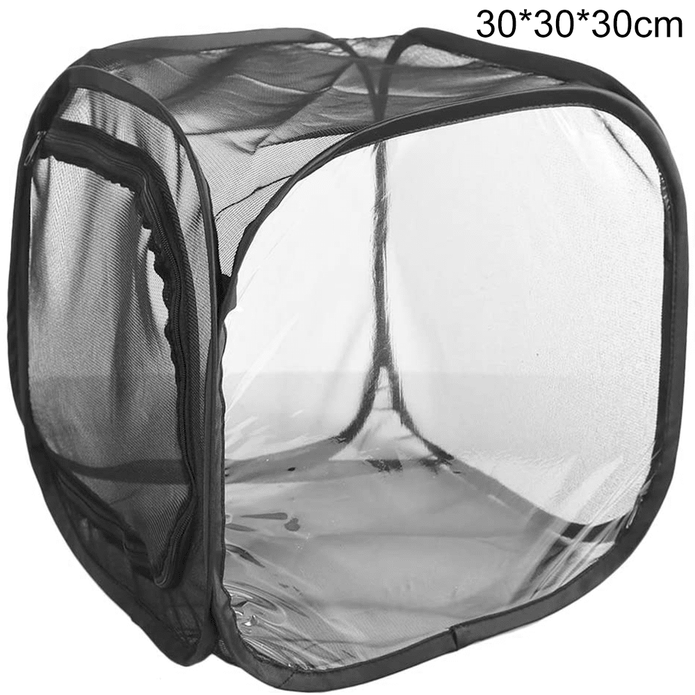 All Black Insect-proof Net Box Foldable Plant Greenhouse Light ...