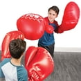 Majik Big Boppers Giant Inflatable Boxing Gloves, 1 Pair, 26 in. Red (1 ...