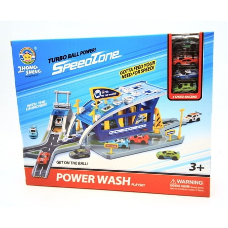 BOYS HAVE FUN TOYS Power Car Wash Car Garage Mini Play Set - Walmart.ca