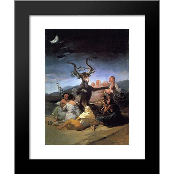 Witches Sabbath 20x24 Framed Art Print by Francisco Goya - Walmart.com ...