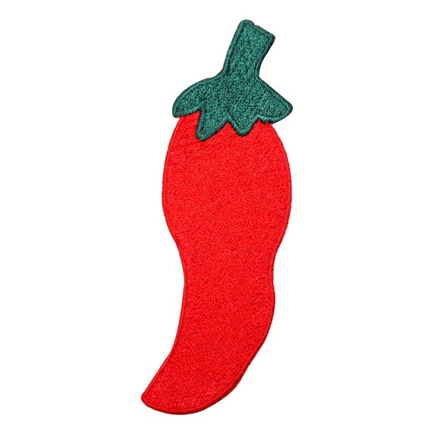 ID 1921B Red Hot Chili Pepper Patch Spicy Sauce Food Plant Iron On ...