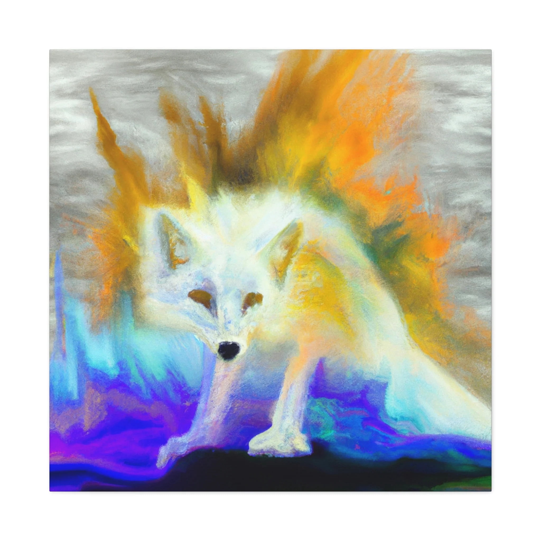 Arctic Fox Dreamscape - Canvas - Walmart.com