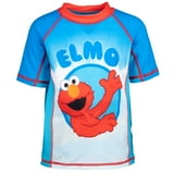 Sesame Street Elmo Grover Big Bird Toddler Boys Zip Up Sunsuit Rash ...