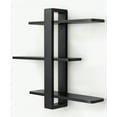 Gronda Adjustable Floating Shelves for Wall 3 Tier 20In Wood Storage ...
