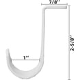 Curtain Rod Brackets for Ceiling-Mounted, Drapery Rod Holder for 1 ...