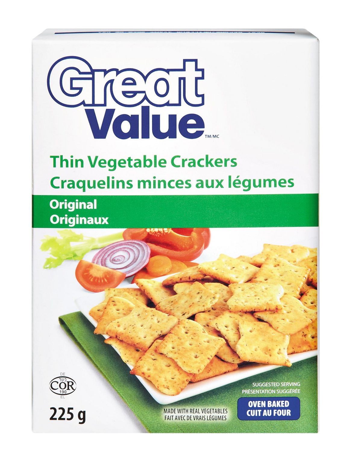 Great Value Thin Vegetable Crackers - Walmart.ca