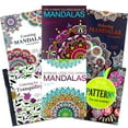Crenstone Creative Adult Coloring Books Set - 10 Deluxe Books for ...