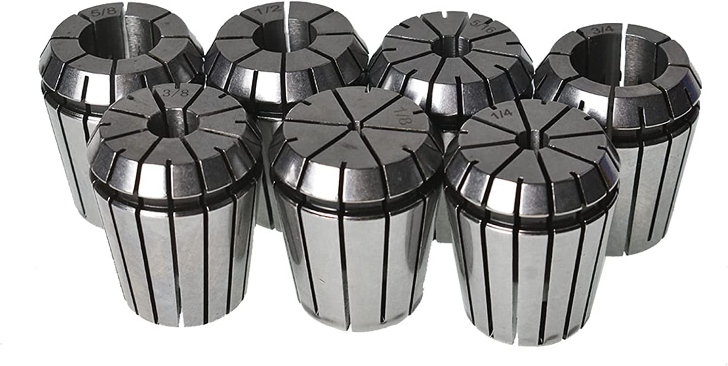 ALL-CARB ER32 Spring Collet Set 1/8-3/4 Inch Carbon Steel Spring Collet ...