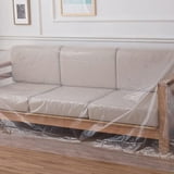 Dznils Plastic Sofa Cover, Waterproof Washable Slipcover for Storage ...