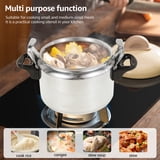 Ihvewuo Small Pressure Cooker, 3L Aluminum Pot with Safety Valve ...
