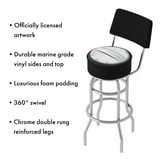 Trademark Global Camaro Padded Bar Stool with Back - Walmart.com