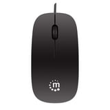 Manhattan Silhouette Optical Mouse USB, Three Buttons with Scroll Wheel, 1000 dpi, Black ...