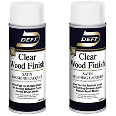 DEFT® Clear Wood Finish Brushing Lacquer, Satin for Furniture, Fast ...