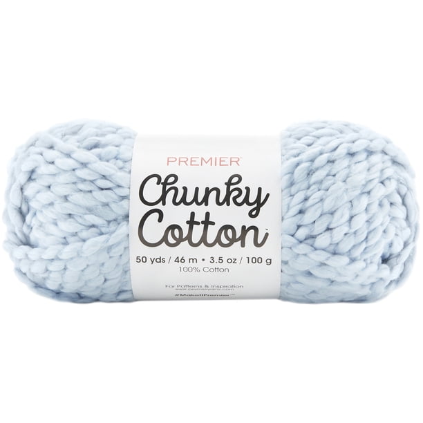 Premier Chunky Cotton Yarn-Sky Blue - Walmart.com