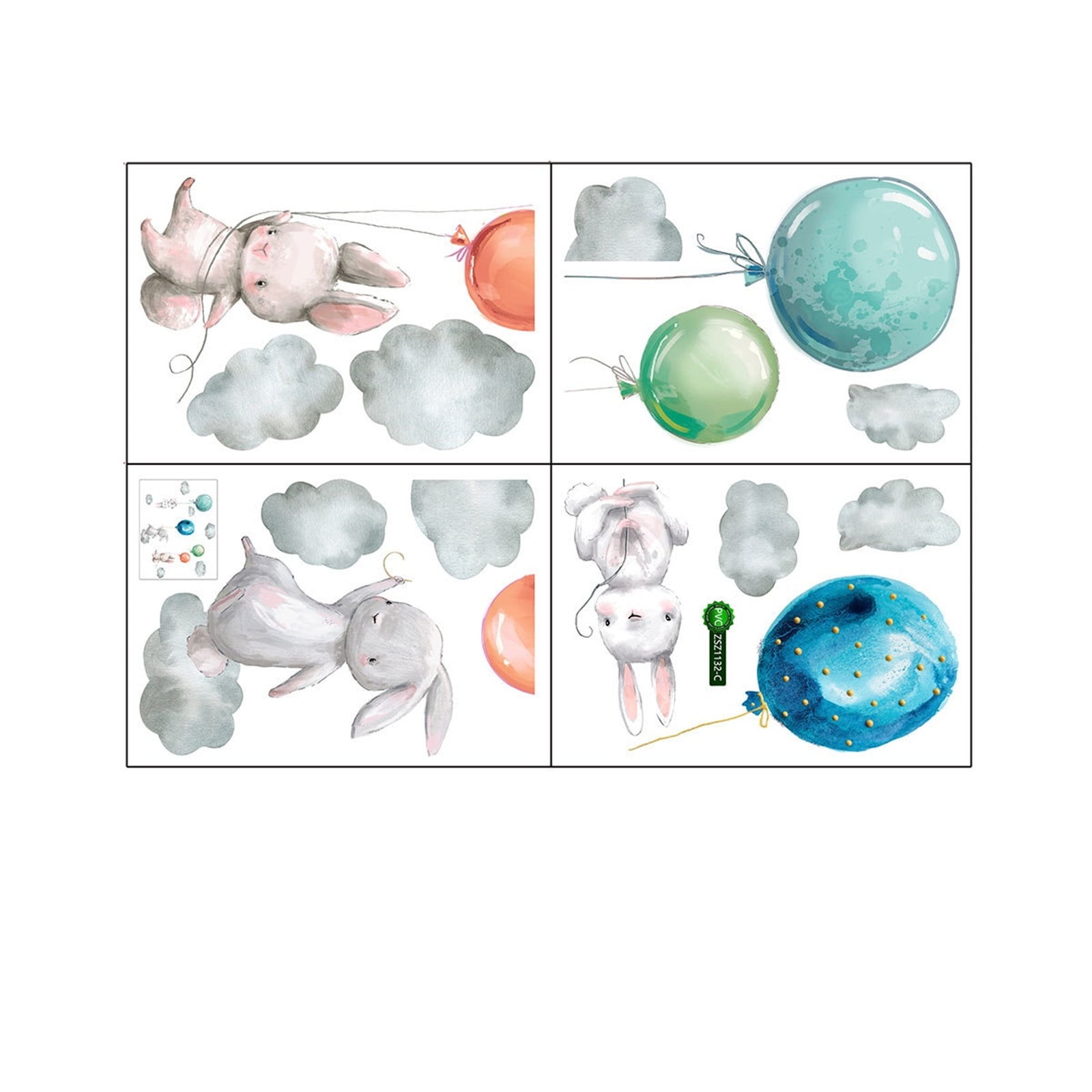 Click here for Egnmcr Wall Stickers  Cute Stickers Bunny Wall Sti... prices