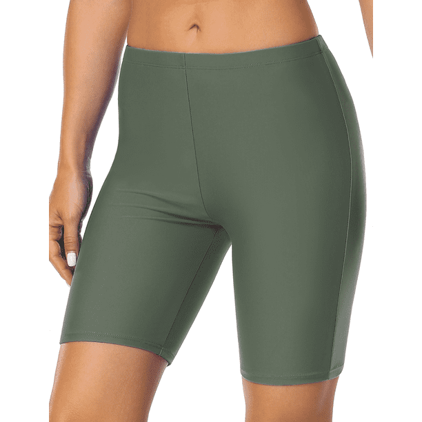 Hilor Women's Swim Shorts UPF50+ Rash Guard Sport Swimsuit Board Shorts ...