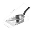 Dustpan and Shovel Set Retractable Broom Handle Small Steel Silver ...