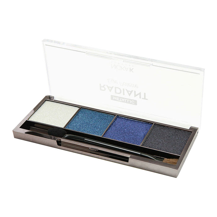 Paleta de sombras de ojos Nicka K Metallic Radiant - Mercury | Bodega ...