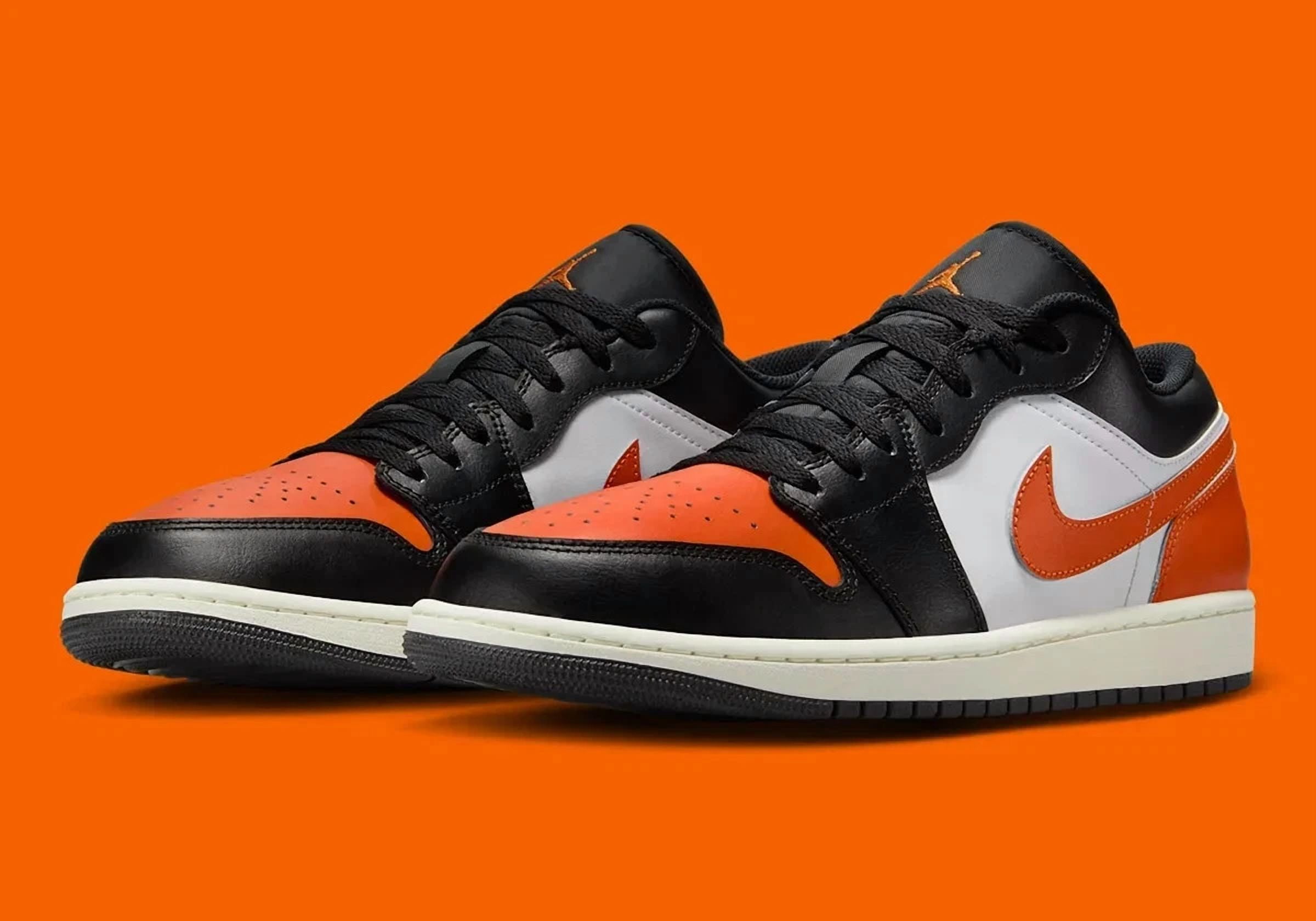 N I-K-E A i r-Jor-dan 1 Low Shattered Backboard Orange 553558-081 Men's ...