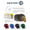 Daxton Classic Baseball Hat Custom A to Z Initial Team Black White ...