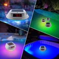 Floating Pool Thermometers Solar Power LED Light Pool Temperature ...